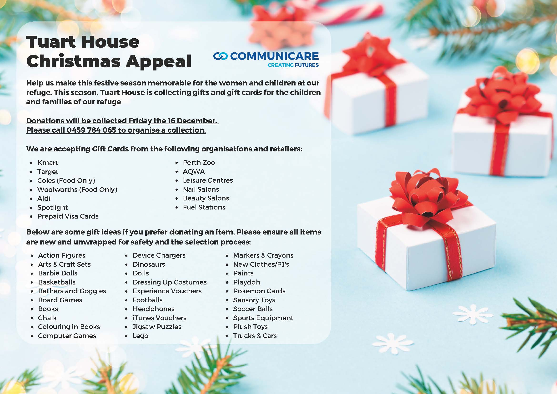 Support local families in need - Busselton Water